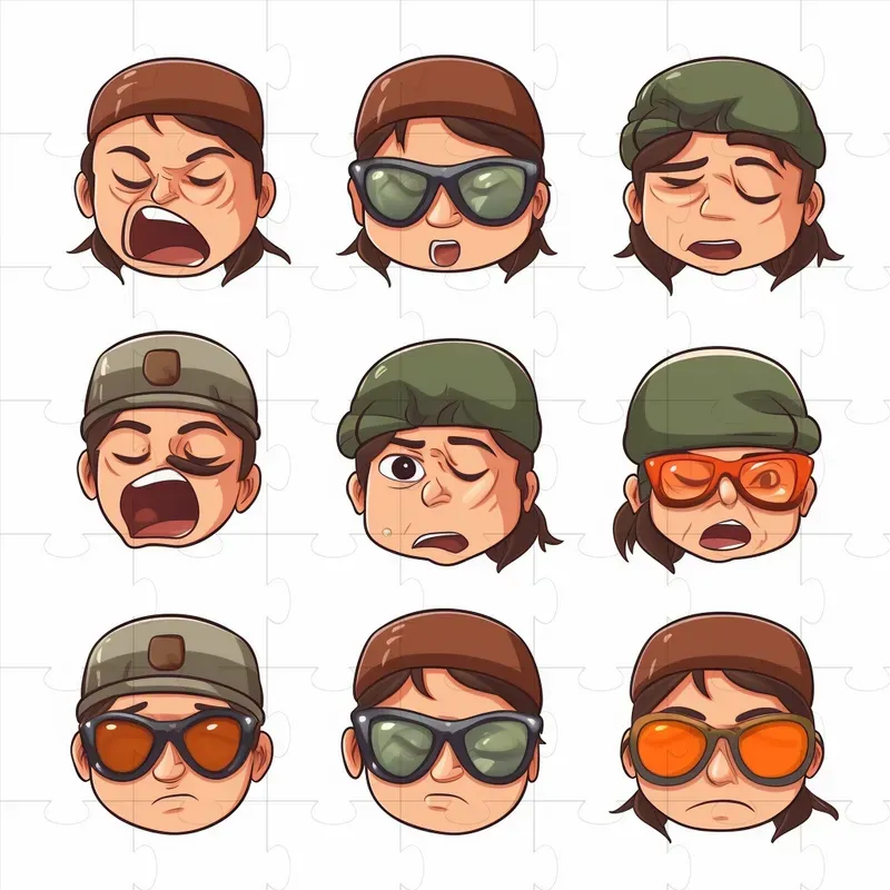 Simple Twitch Emote Illustrations Midjourney Prompt | PromptBase