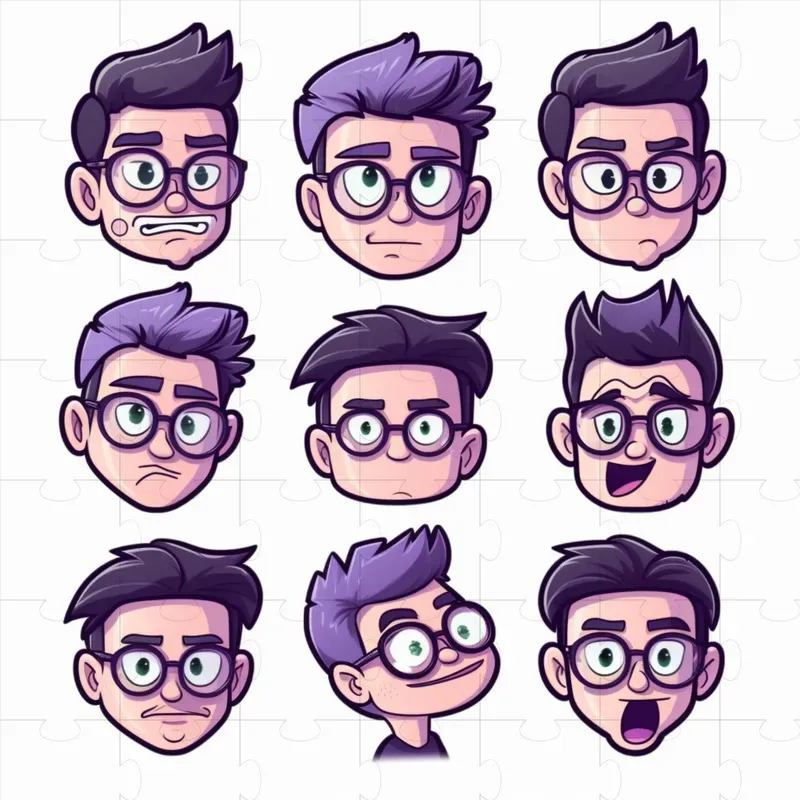 Simple Twitch Emote Illustrations Midjourney Prompt | PromptBase