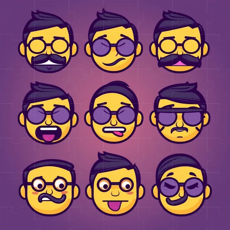 Simple Twitch Emote Illustrations Midjourney Prompt | PromptBase