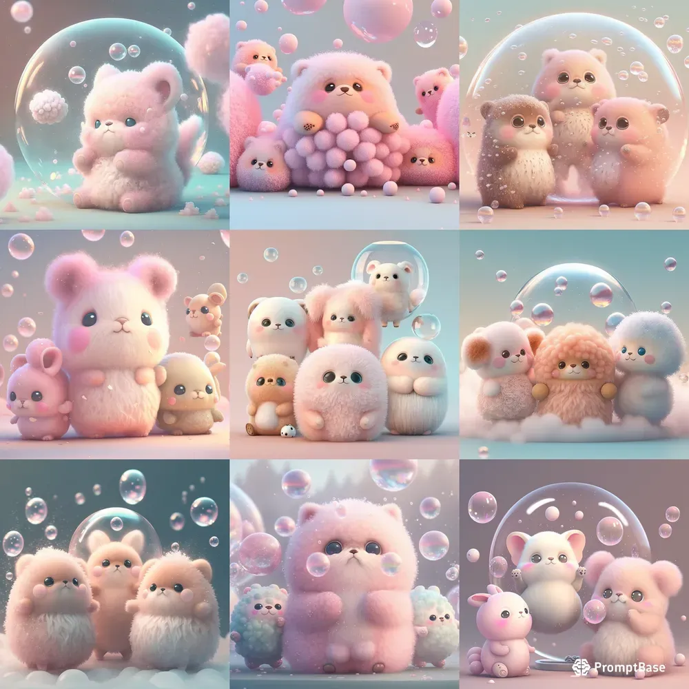 Super Cute Fluffy Animals Midjourney Prompt | PromptBase