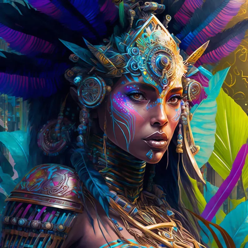 Aztec Warrior Queens Midjourney Prompt | PromptBase