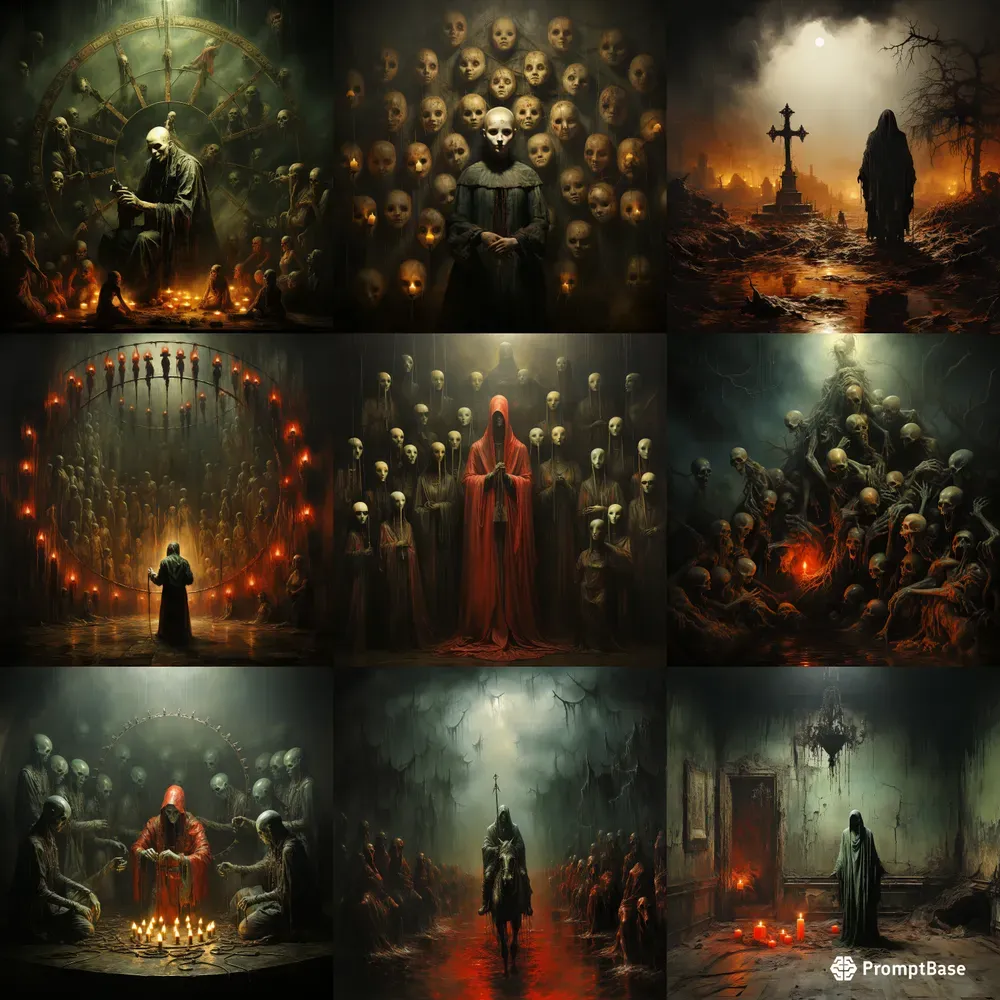 Eerie Macabre Galleries Midjourney Prompt | PromptBase