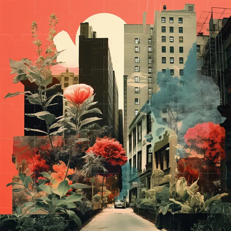 Modern Collage Artworks Midjourney Prompt | PromptBase