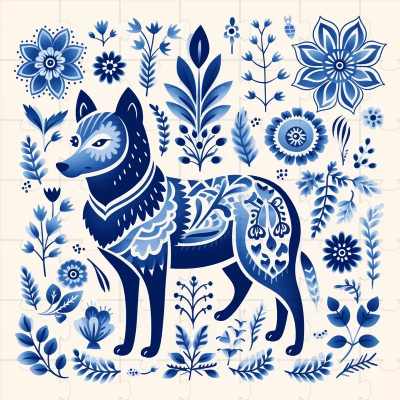 Danish Nordic Traditional Folk Patterns Midjourney Prompt | PromptBase