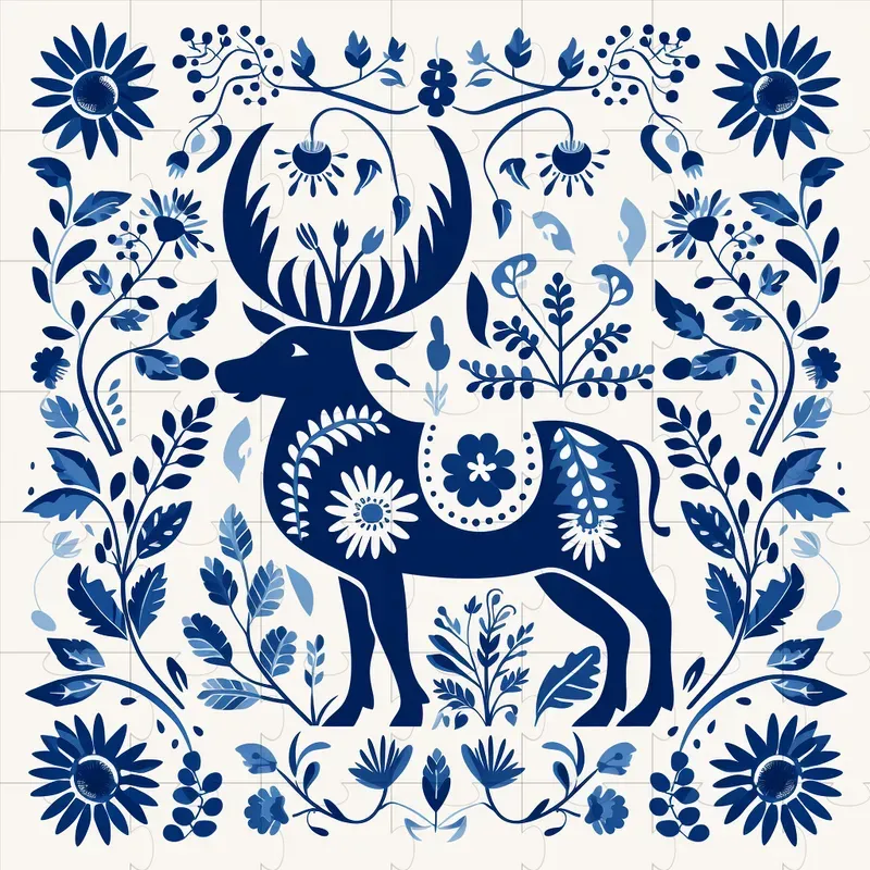 Danish Nordic Traditional Folk Patterns Midjourney Prompt | PromptBase