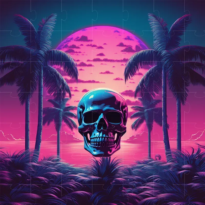 Vaporwave Aesthetics Poster Designs Midjourney Prompt | PromptBase