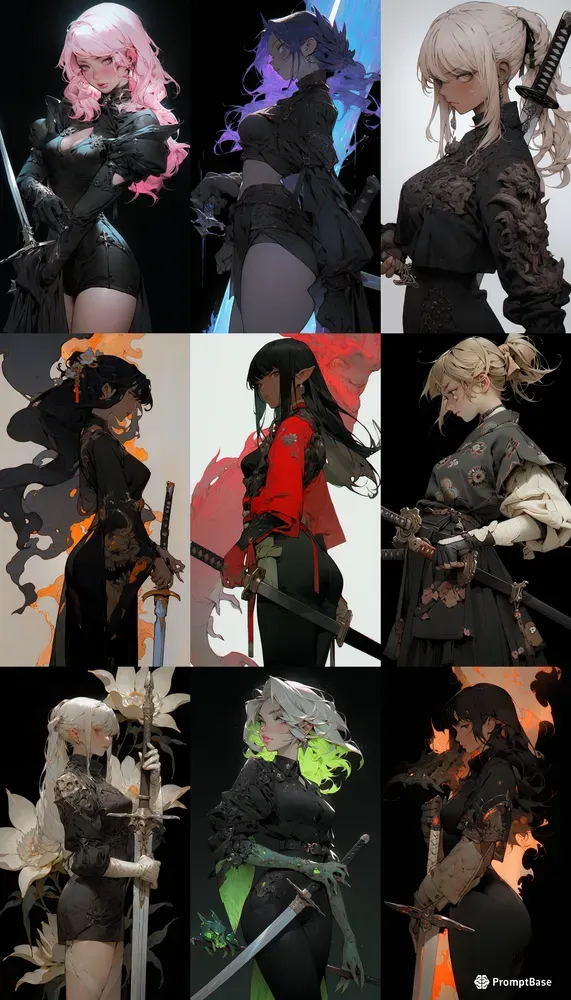 Super Detailed Beautiful Anime Waifus Midjourney Prompt | PromptBase