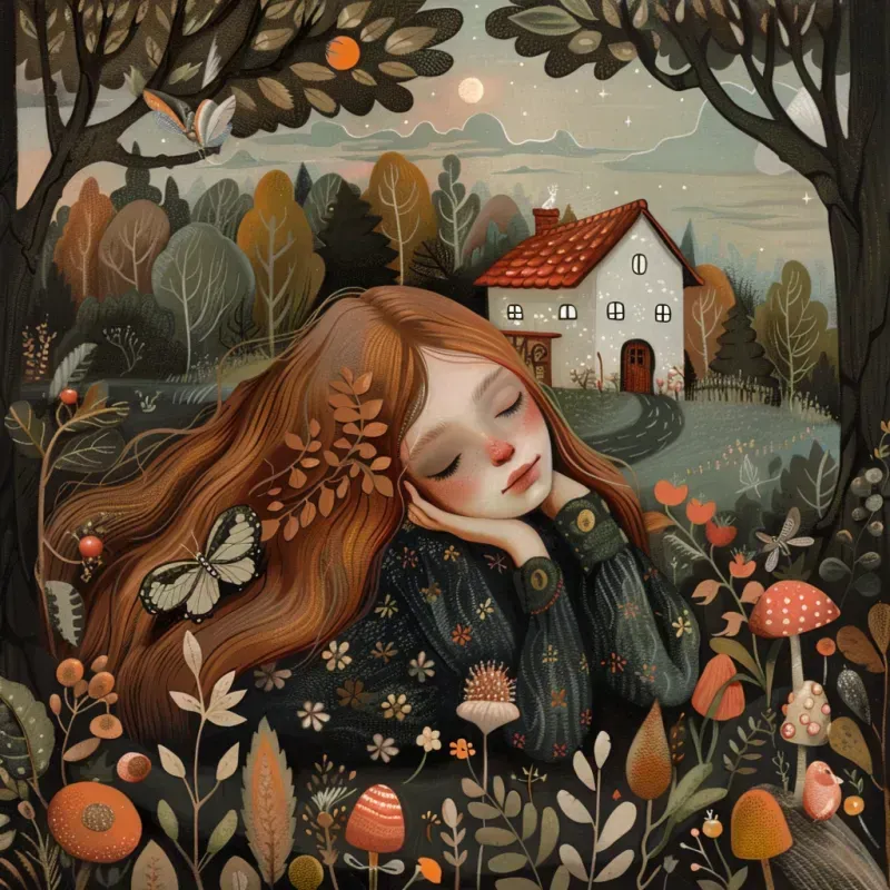 Vintage Storybook Art Scenes Midjourney Prompt | PromptBase