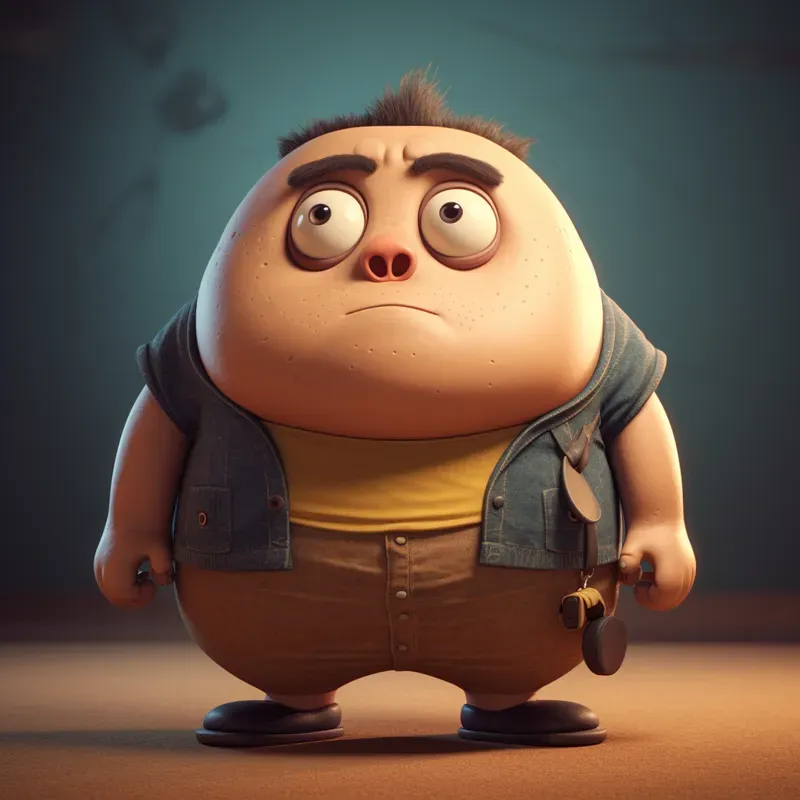 Chubby Characters Midjourney Prompt | PromptBase