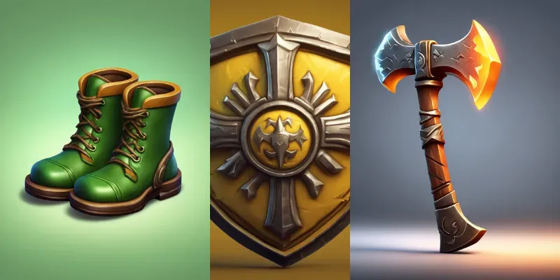 Videogame Objects Stable Diffusion Prompt | PromptBase