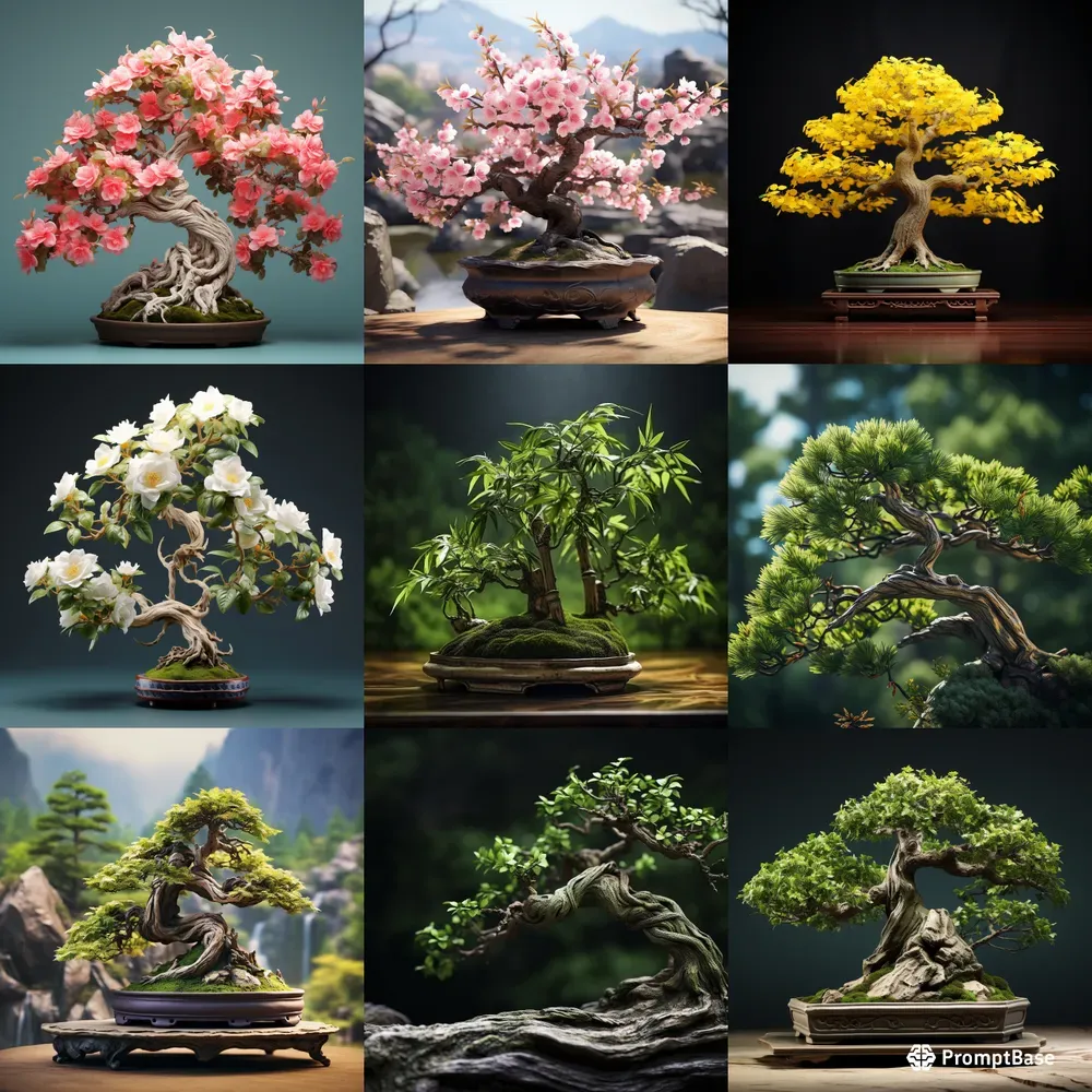 Chinese Shaped Trees Midjourney Prompt | PromptBase