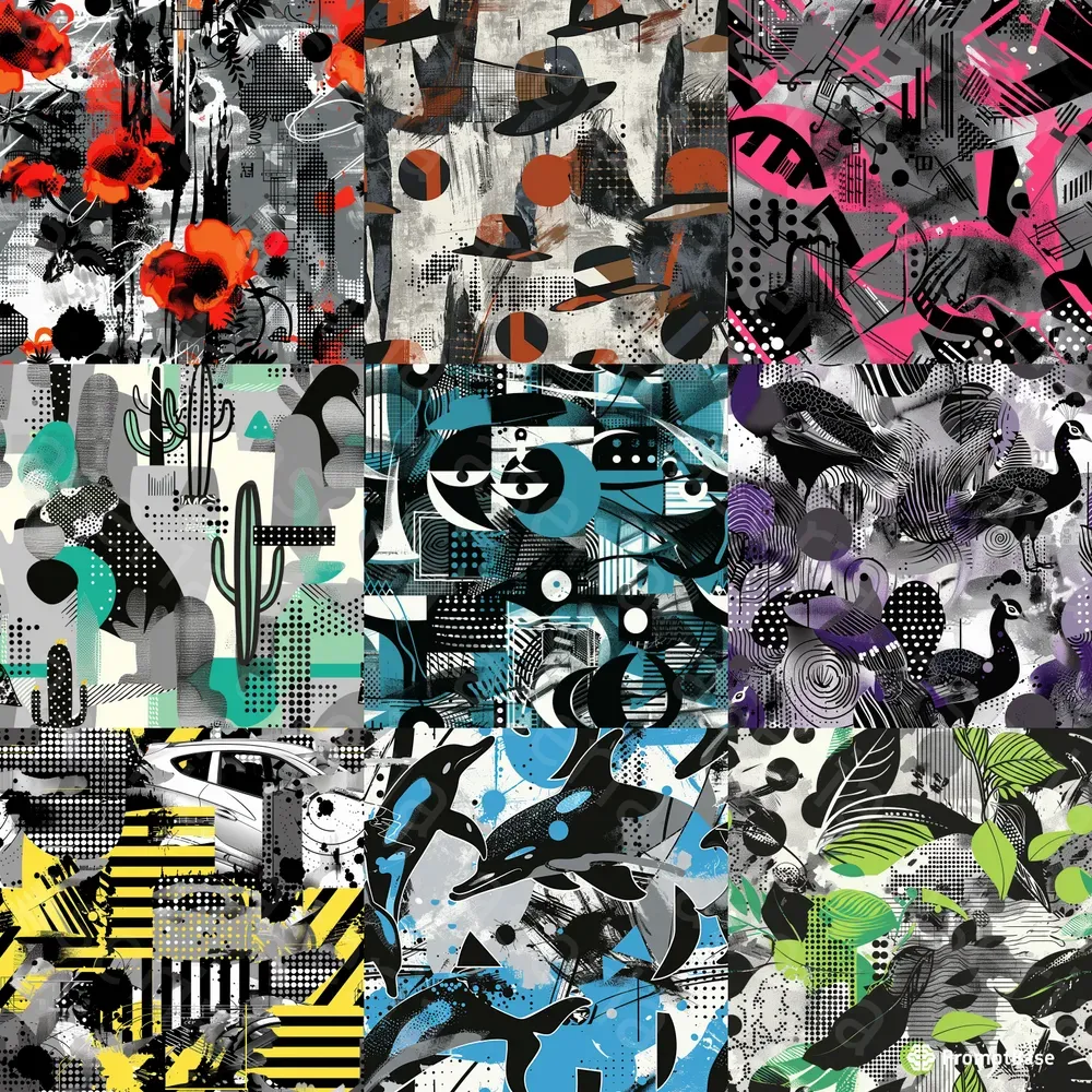 Abstract Street Art Patterns Midjourney Prompt | PromptBase