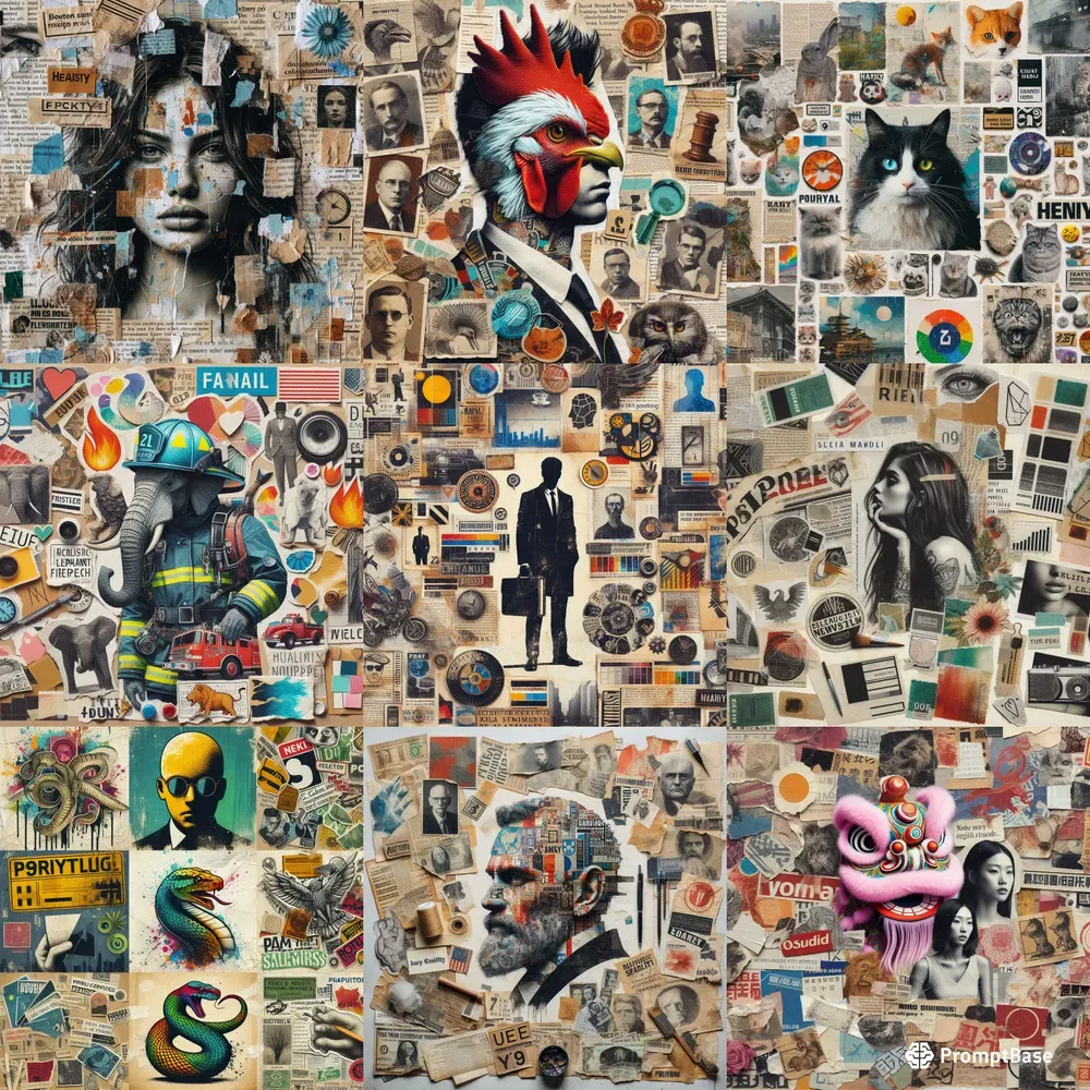 Memorable Collages DALL·E Prompt | PromptBase