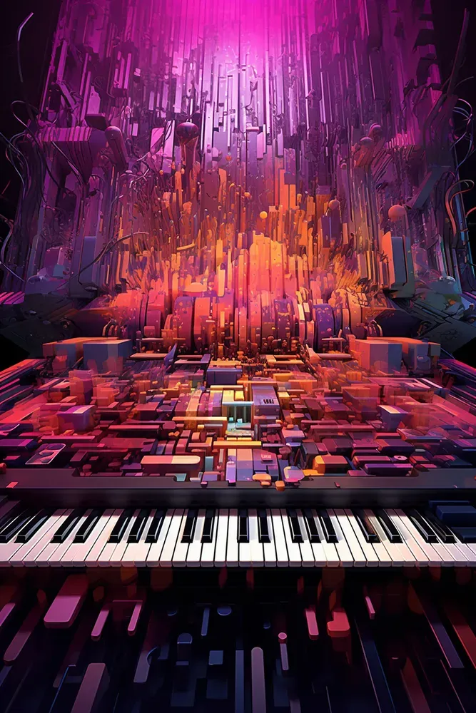 Dynamic Rhythms Amplify Music Photographs Midjourney Prompt | PromptBase