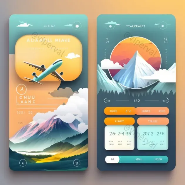 Stunning Mobile App Designs Midjourney Prompt | PromptBase