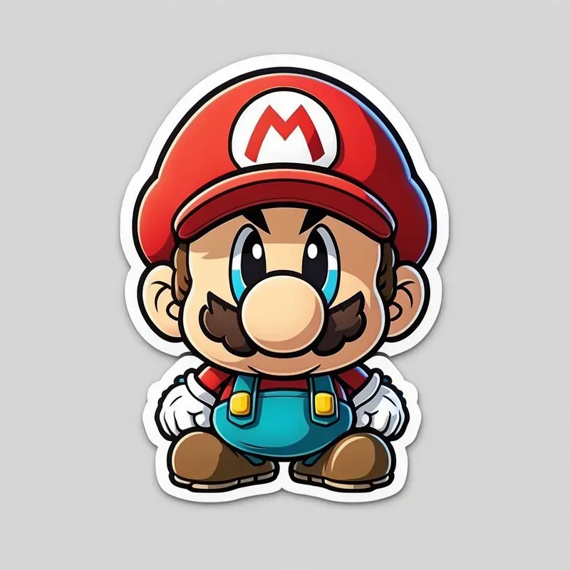 Stickers 2D Cute Midjourney Prompt | PromptBase