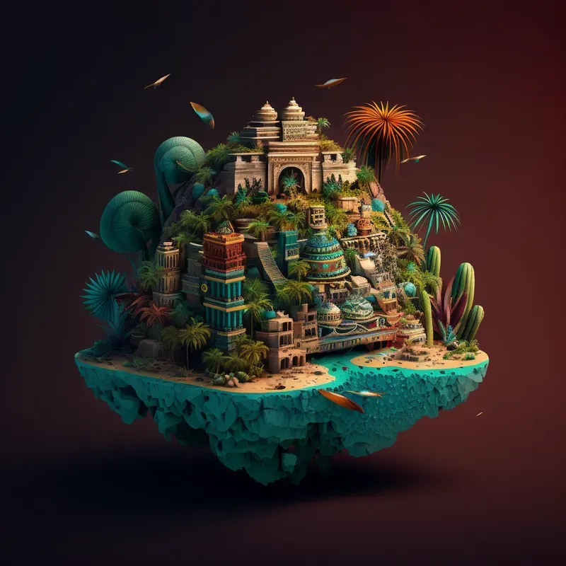 Tiny Cityscape Models Midjourney Prompt | PromptBase