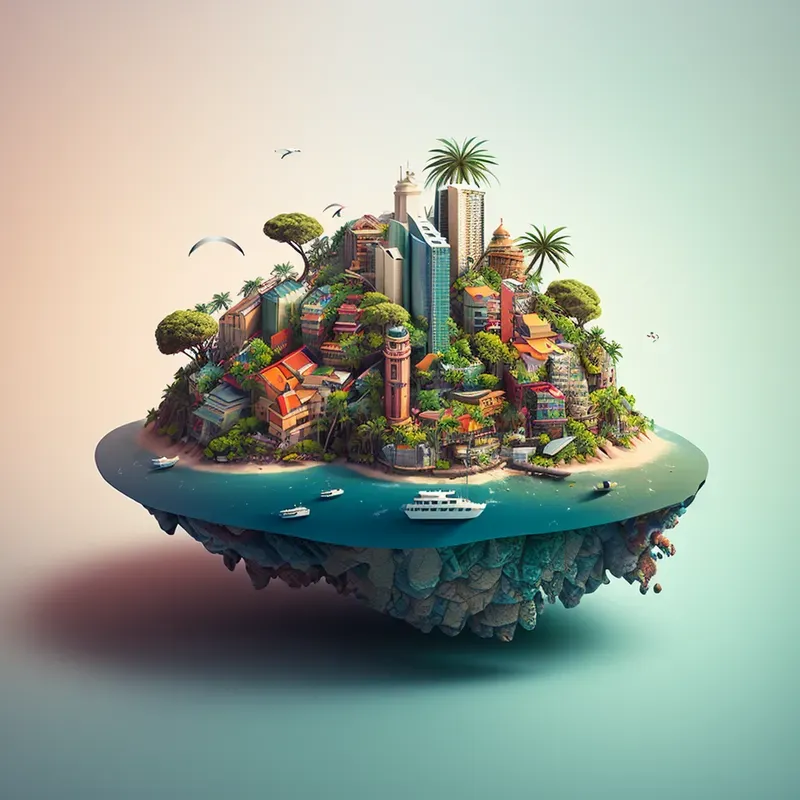 Tiny Cityscape Models Midjourney Prompt | PromptBase