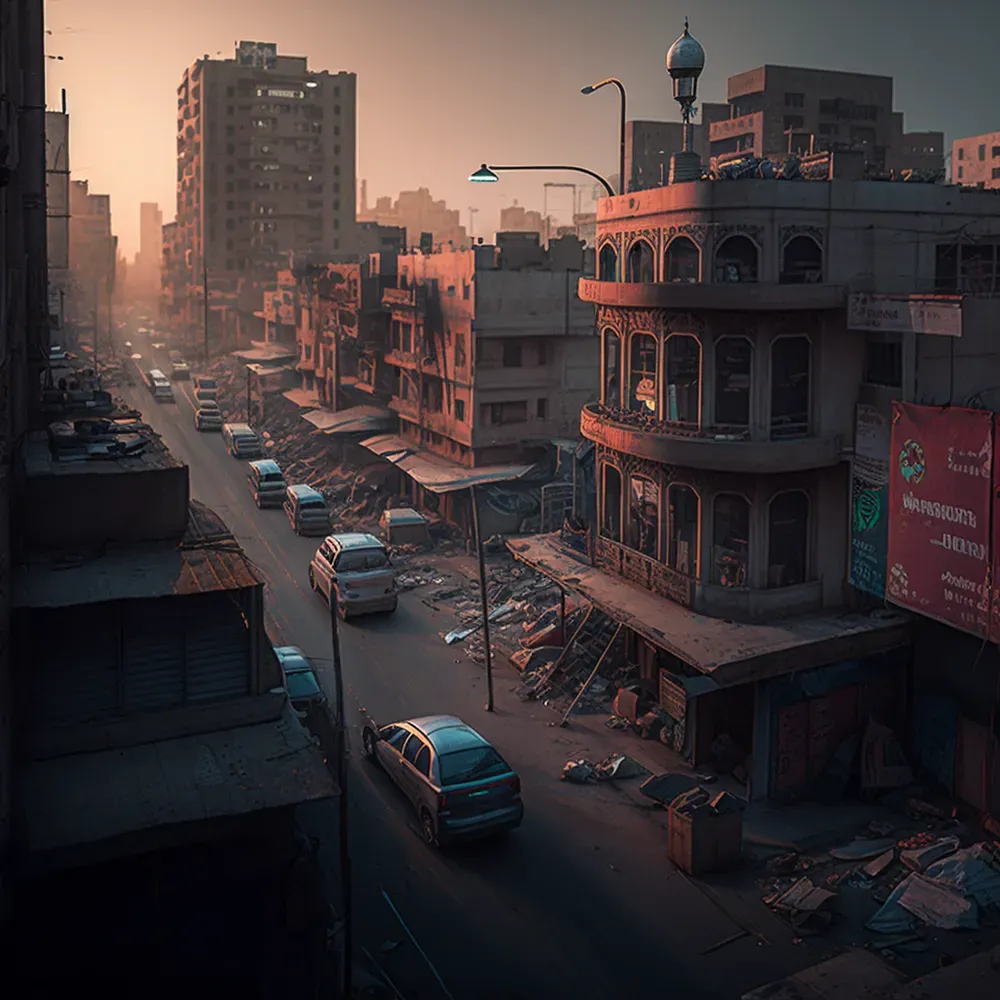 Realistic Cityscapes Midjourney Prompt | PromptBase