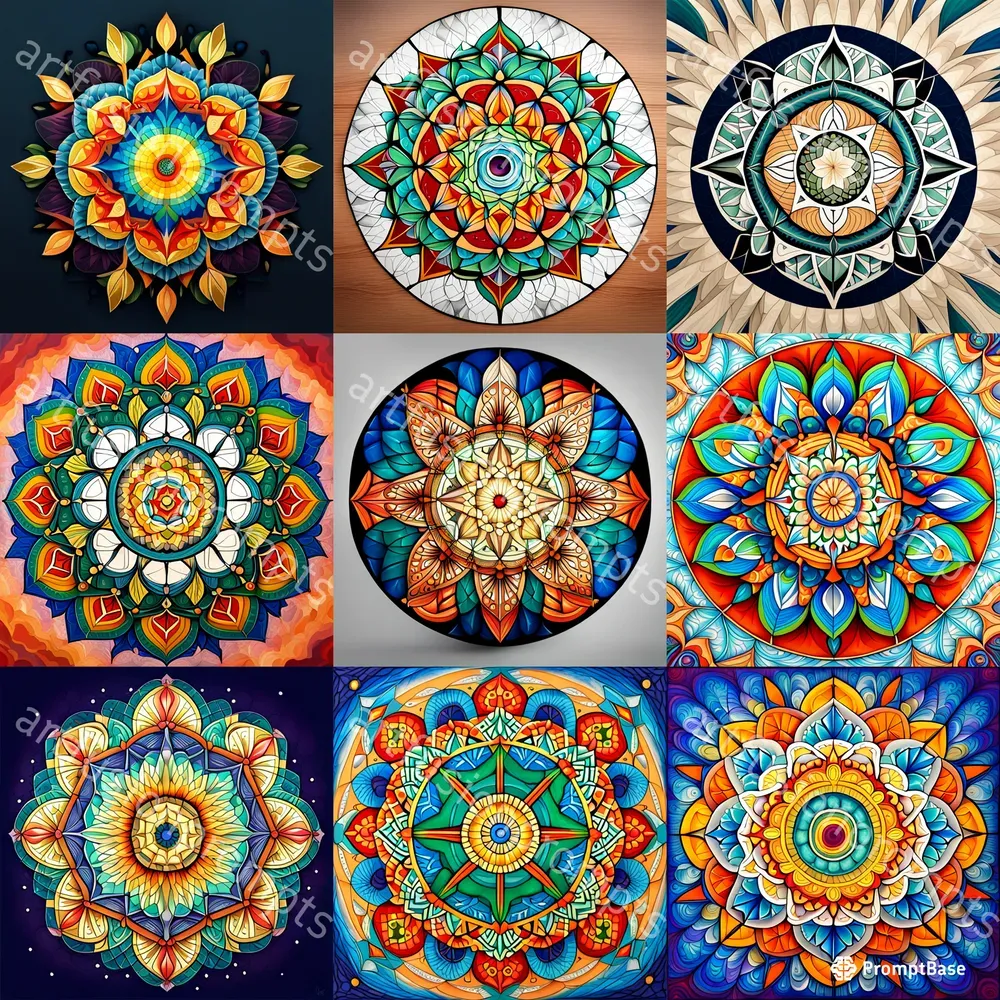 Cosmic Mandala Designs Stable Diffusion Prompt | PromptBase