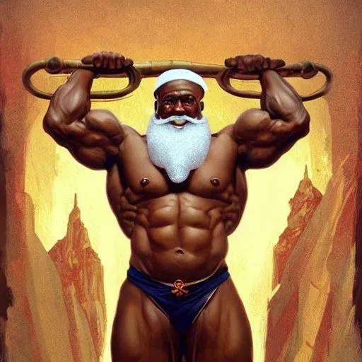 Buff Santas Stable Diffusion Prompt | PromptBase