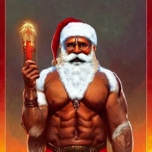 Buff Santas Stable Diffusion Prompt | PromptBase