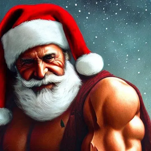 Buff Santas Stable Diffusion Prompt | PromptBase