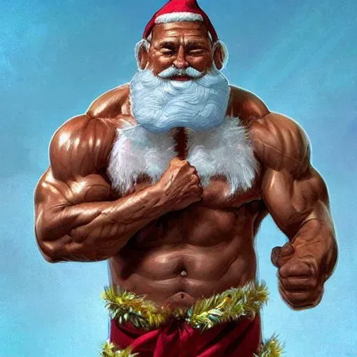 Buff Santas Stable Diffusion Prompt | PromptBase