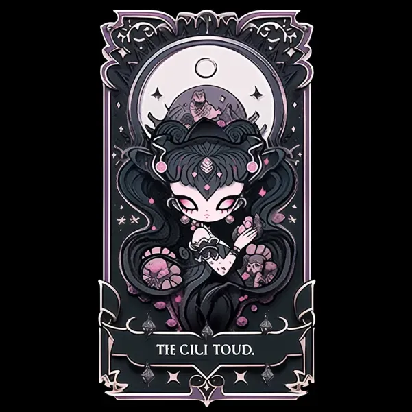 Premium Gothic Chibi Tarot Cards Midjourney Prompt | PromptBase