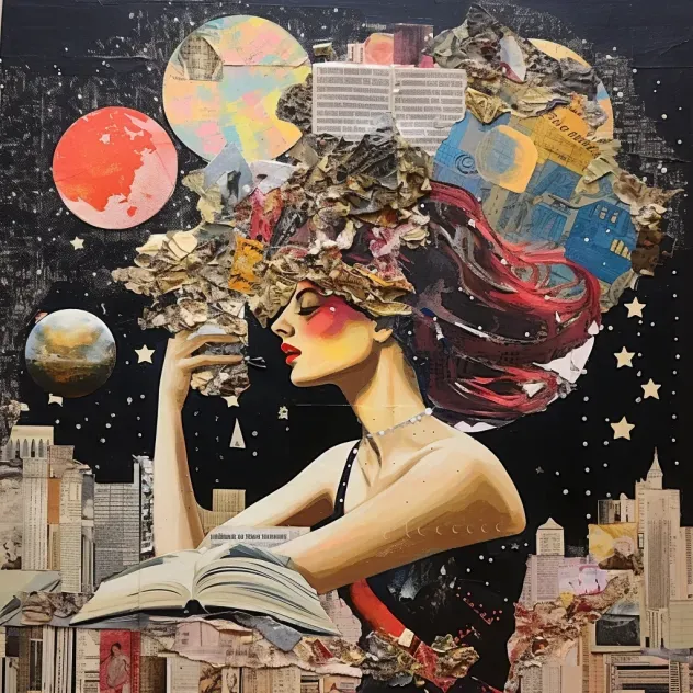 Surrealism Themed Mixed Media Collages Midjourney Prompt | PromptBase