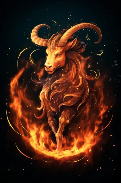 Flaming Zodiac Signs Midjourney Prompt | PromptBase