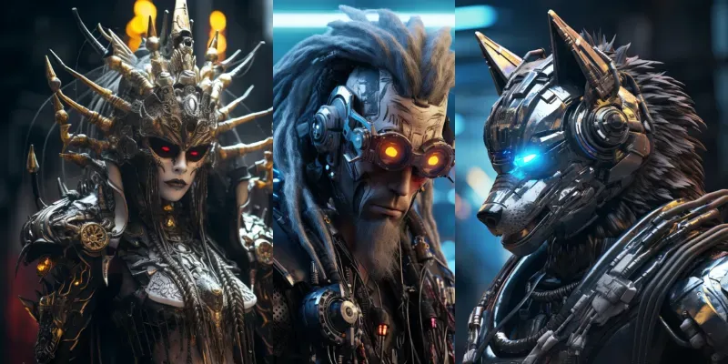 Cyberpunk DnD Character Design Midjourney Prompt | PromptBase