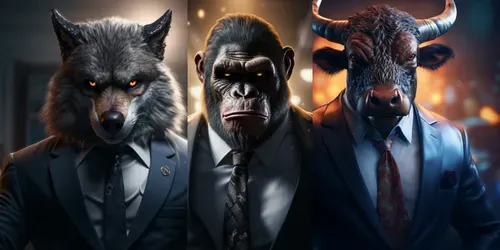 Animals Businessmen Suits Midjourney Prompt | PromptBase
