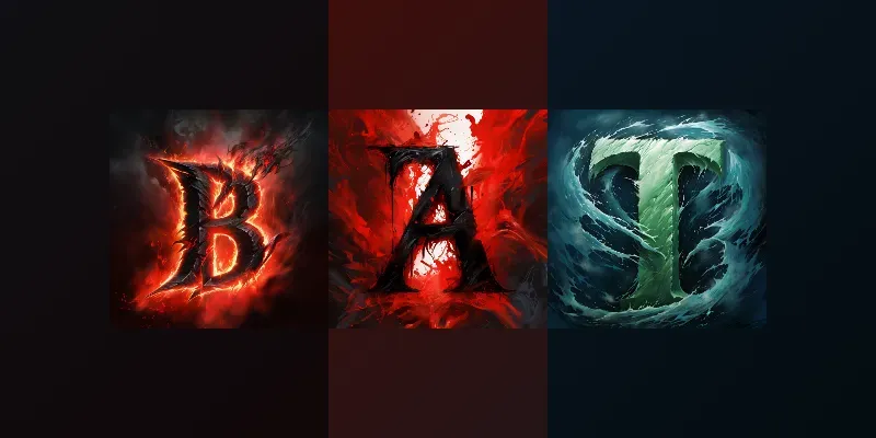 Epic Letter Logos Midjourney Prompt | PromptBase