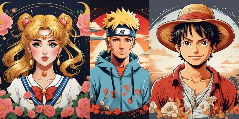 Anime Character T-shirt Designs Leonardo Ai Prompt | PromptBase