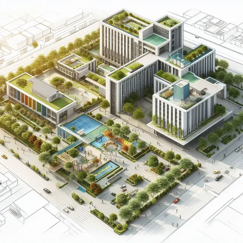 Professional Architectural Building Plan DALL·E Prompt | PromptBase