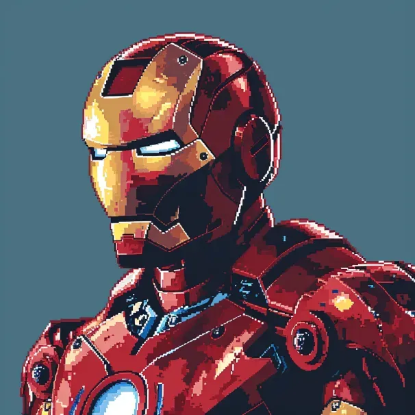 Superhero Pixel Portraits Midjourney Prompt | PromptBase