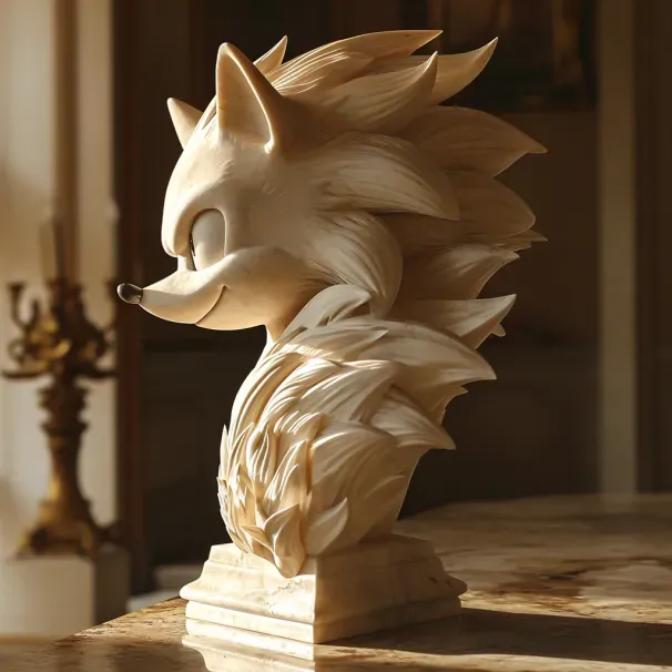 Realistic Marble Statues Of Characters Midjourney Prompt | PromptBase