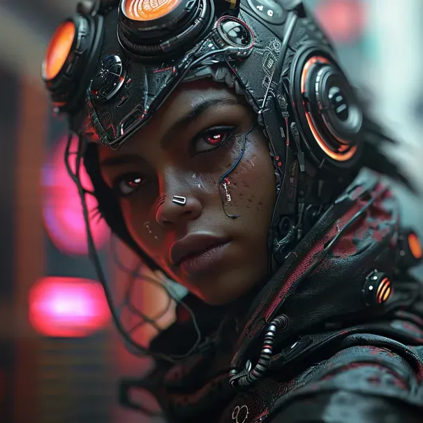 Cyberpunk DnD Character Design Midjourney Prompt | PromptBase