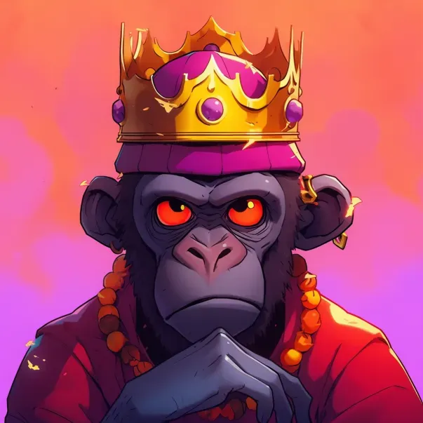 Crowned Ape Avatars Midjourney Prompt | PromptBase