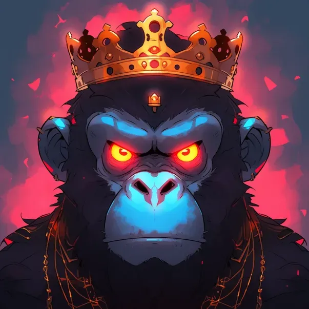 Crowned Ape Avatars Midjourney Prompt | PromptBase