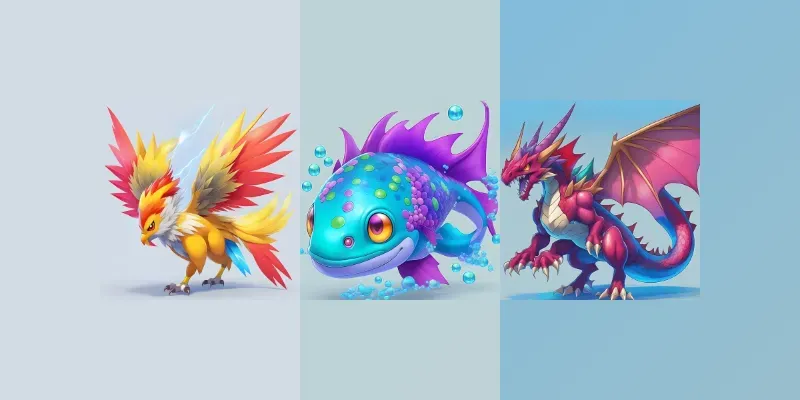 New Fakemon And Pokemon Designs Generator App | PromptBase