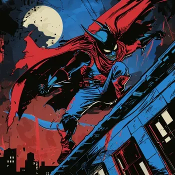 Retro Comic Herovillain Vector Art Midjourney Prompt | PromptBase