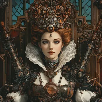 Steampunk Renaissance Portraits Midjourney Prompt | PromptBase