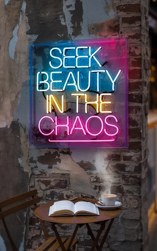 Inspirational Neon Signs Ideogram Prompt | PromptBase