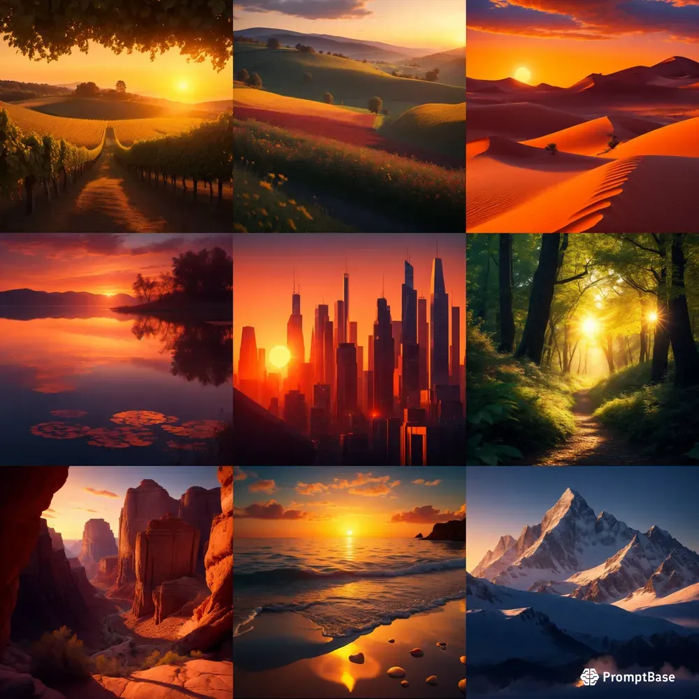 Ethereal Sunset Splendors Unveiled Leonardo Ai Prompt | PromptBase