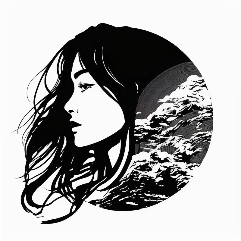 Simple Greyscale Logos Midjourney Prompt | PromptBase