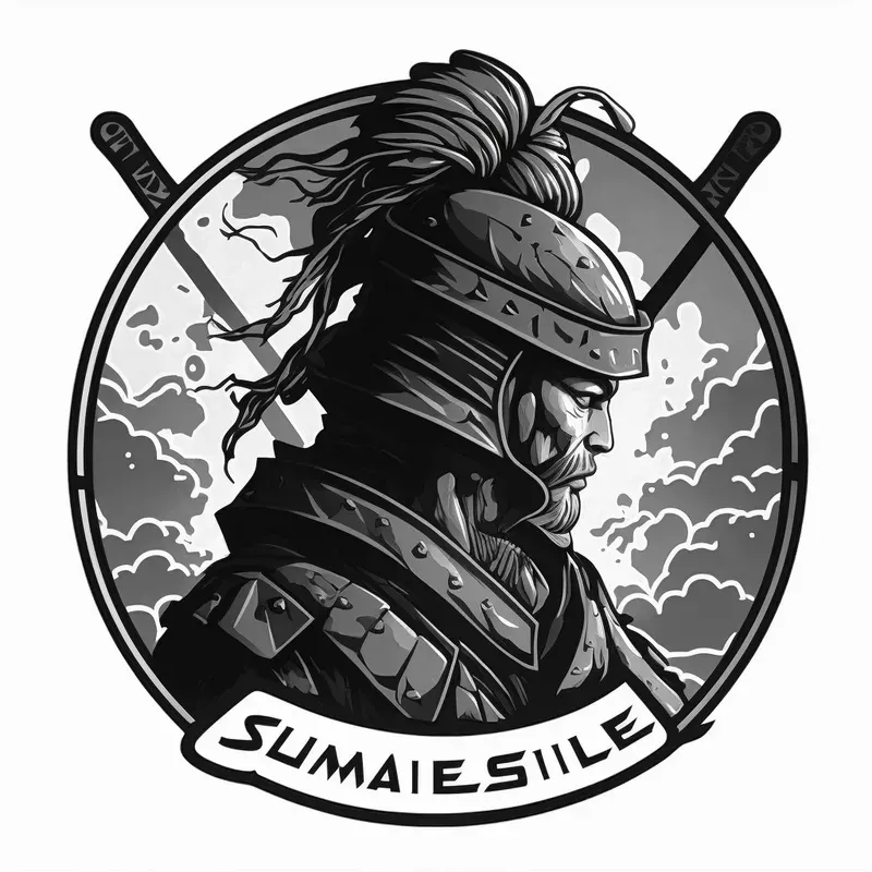 Simple Greyscale Logos Midjourney Prompt | PromptBase