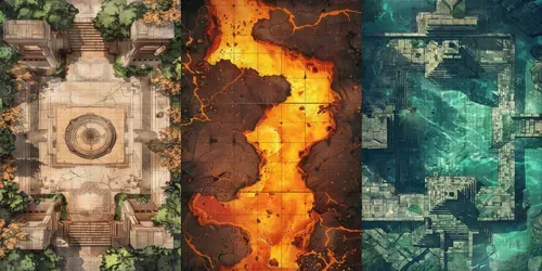 Tabletop Game Terrain Maps DnDs Midjourney Prompt | PromptBase