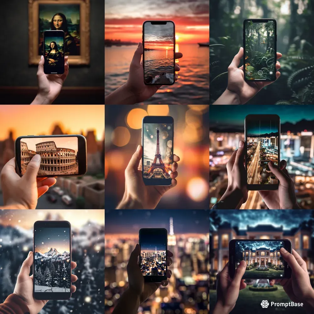Smartphone Photographs Midjourney Prompt | PromptBase